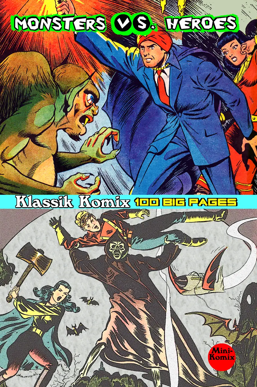 Klassik Komix: Monsters Vs. Heroes - Mini-Komix | DriveThruRPG