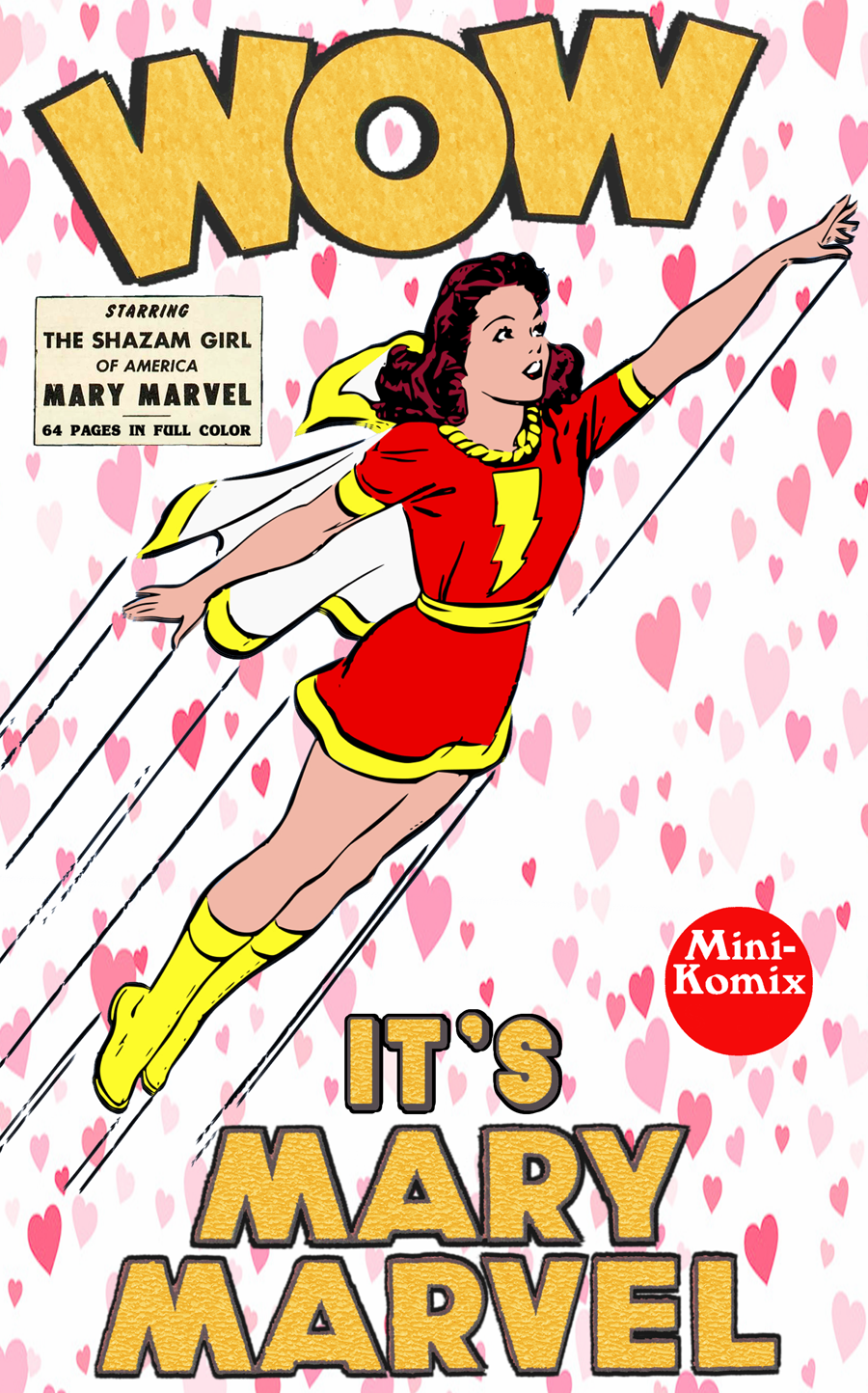 Wow, It's Mary Marvel (Golden Age Shazam Girl) - Mini-Komix | DriveThruRPG