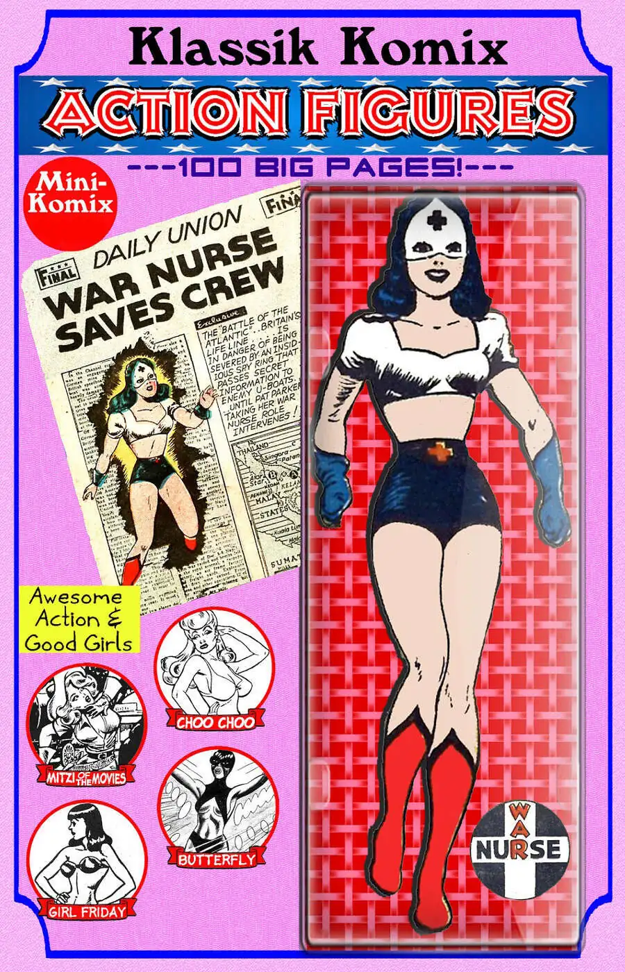 Klassik Komix: Action Figures - Mini-Komix | DriveThruRPG