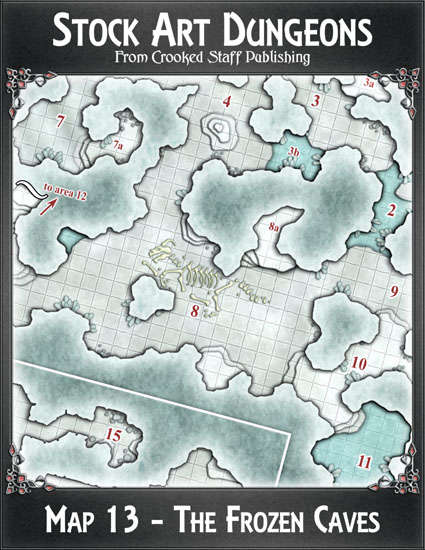 Stock Art Dungeons - Map 13 - The Frozen Caves - Crooked Staff ...