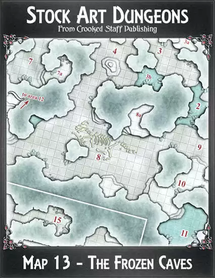 Stock Art Dungeons - Map 13 - The Frozen Caves - Crooked Staff ...