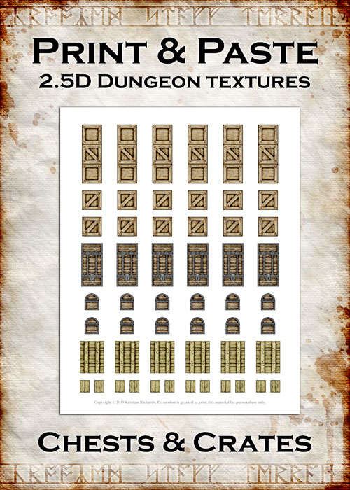 Print & Paste Dungeon textures: Chests & Crates - Crooked Staff ...