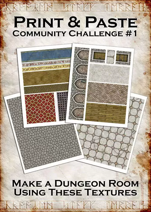 Print & Paste Dungeon textures: Community Challenge 1 - Crooked Staff Publishing | Print & Paste ...