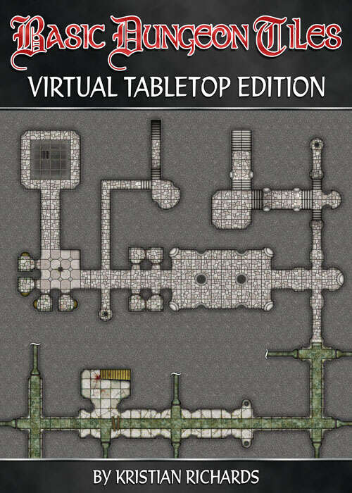 Basic Dungeon Tiles : VTT Edition - Crooked Staff Publishing | Dungeon ...