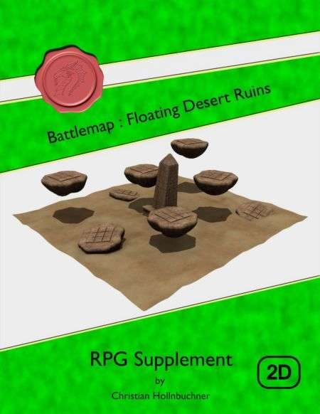 Battlemap : Floating Desert Ruins - Christian Hollnbuchner | Battlemaps ...