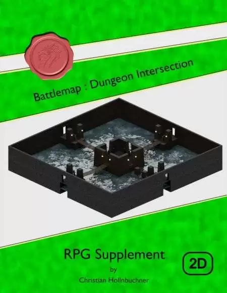 Battlemap : Dungeon Intersection - Christian Hollnbuchner | Battlemaps ...