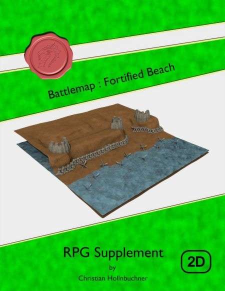 Battlemap : Fortified Beach - Christian Hollnbuchner | Battlemaps ...