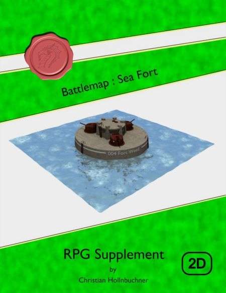 Battlemap : Sea Fort - Christian Hollnbuchner | Battlemaps | DriveThruRPG