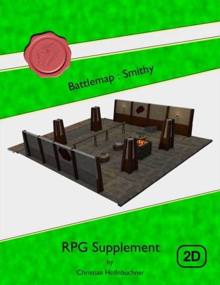 Battlemap : Smithy - Christian Hollnbuchner | Battlemaps | DriveThruRPG