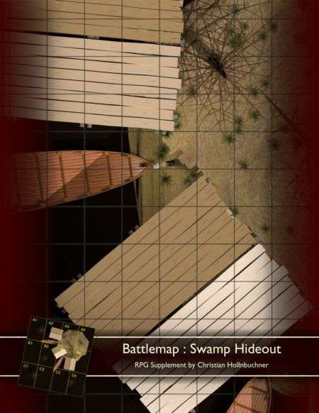 Battlemap : Swamp Hideout - Christian Hollnbuchner | Battlemaps ...