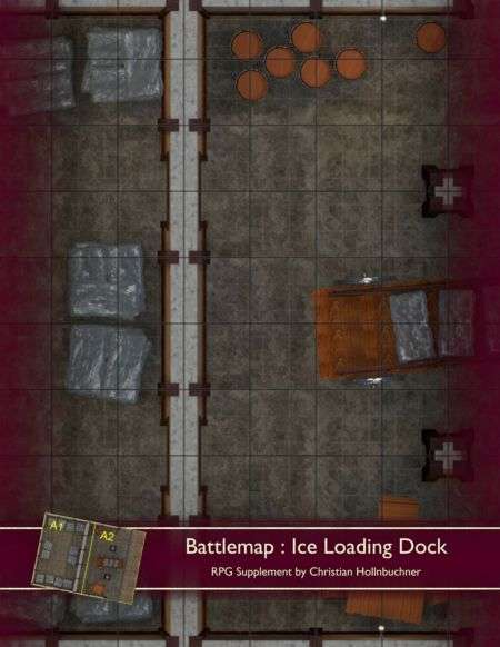Battlemap : Ice Loading Dock - Christian Hollnbuchner | Battlemaps ...