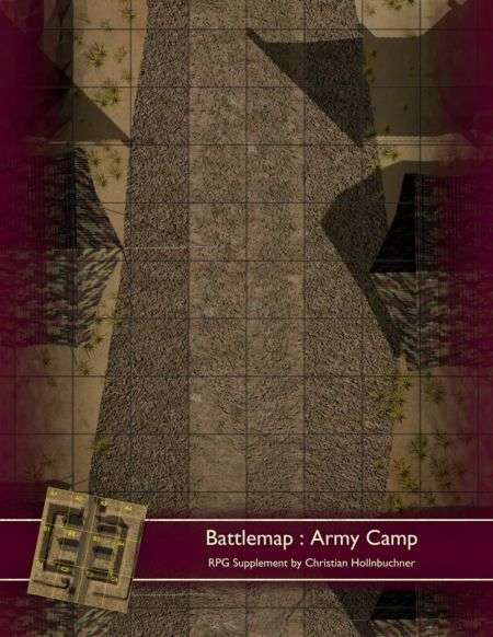 Battlemap : Army Camp - Christian Hollnbuchner | Battlemaps | DriveThruRPG