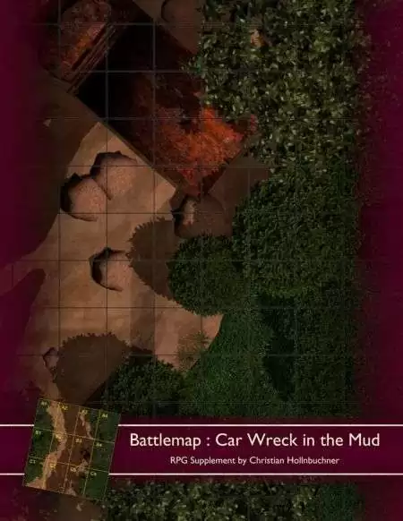 Battlemap : Car Wreck in the Mud - Christian Hollnbuchner | Battlemaps ...