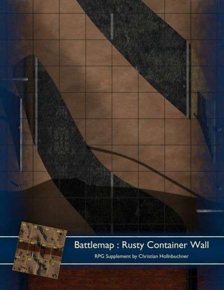 Battlemap : Rusty Container Wall - Christian Hollnbuchner | Battlemaps ...