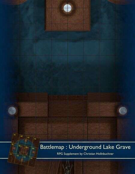 Battlemap : Underground Lake Grave - Christian Hollnbuchner ...