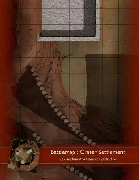 Battlemap : Crater Settlement - Christian Hollnbuchner | Battlemaps ...
