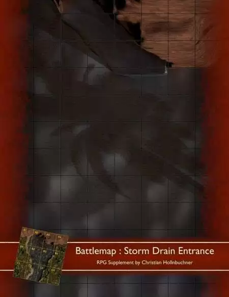 Battlemap : Storm Drain Entrance - Christian Hollnbuchner | Battlemaps ...