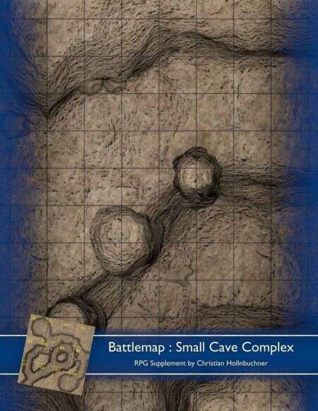Battlemap : Small Cave Complex - Christian Hollnbuchner | Battlemaps ...