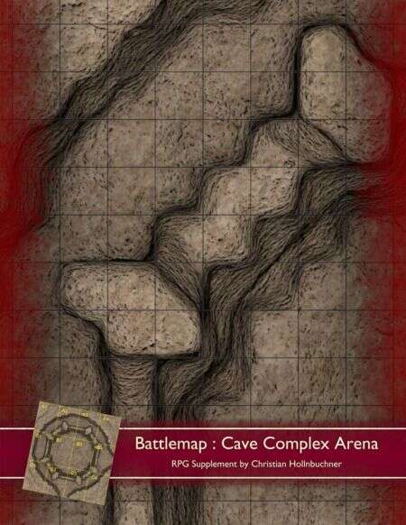 Battlemap : Cave Complex Arena - Christian Hollnbuchner | Battlemaps ...