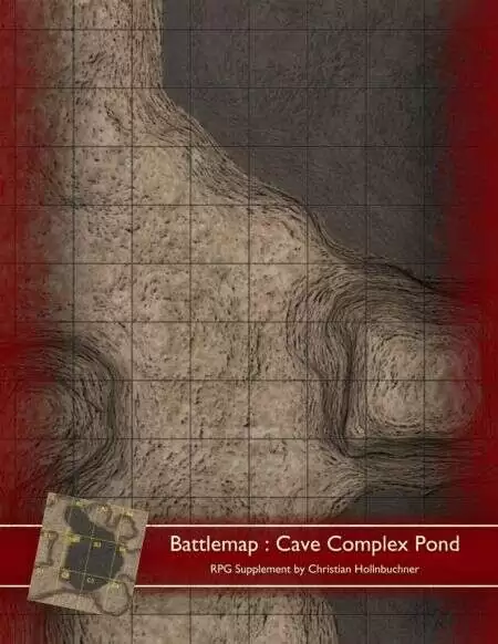 Battlemap : Cave Complex Pond - Christian Hollnbuchner | Battlemaps ...