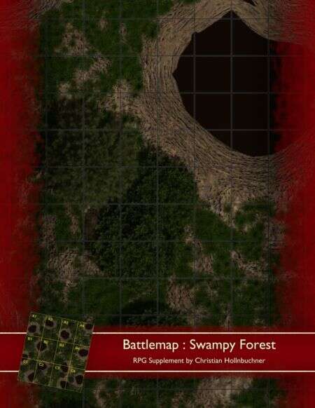 Battlemap : Swampy Forest - Christian Hollnbuchner | Battlemaps ...