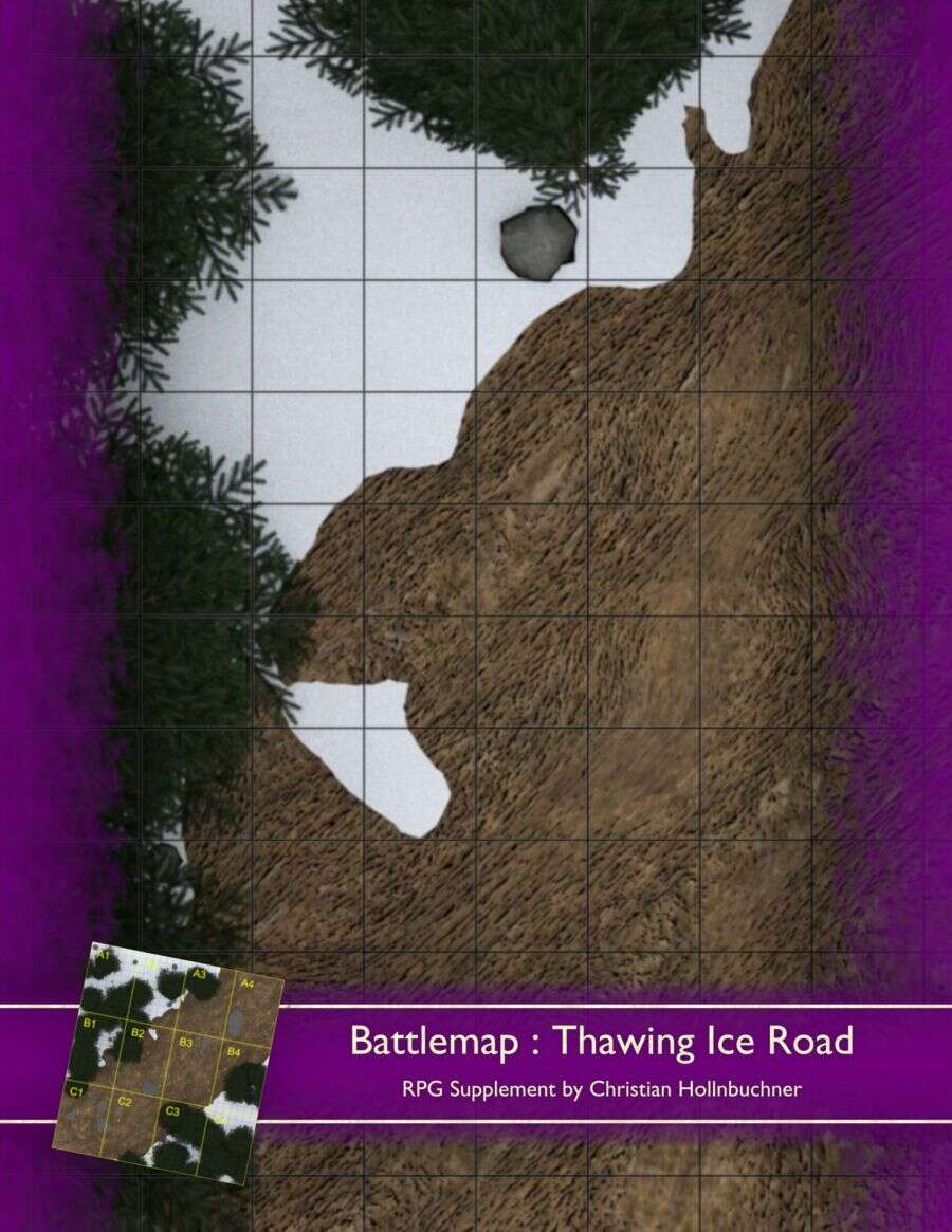 Battlemap : Thawing Ice Road - Christian Hollnbuchner | Battlemaps ...