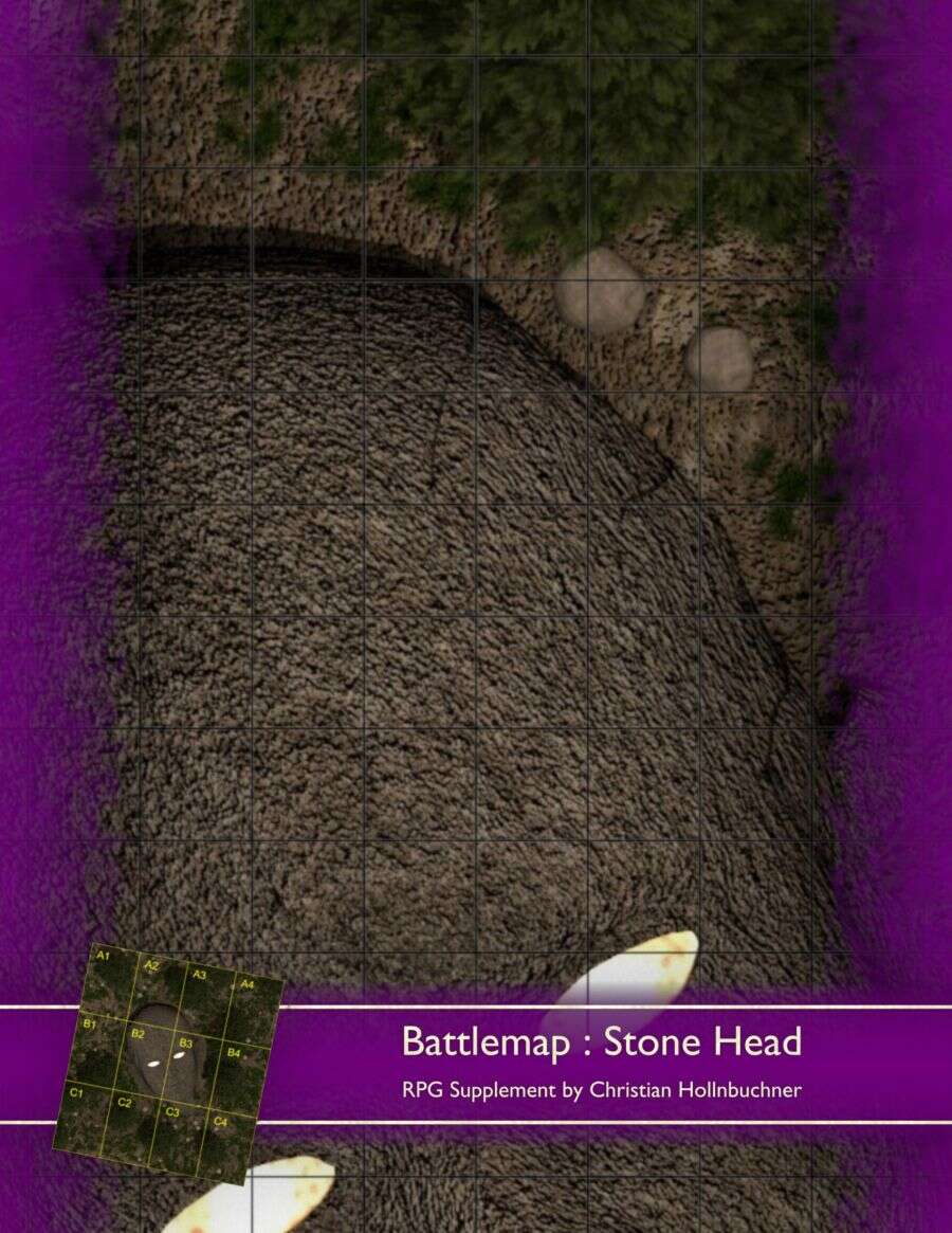 Battlemap : Stone Head - Christian Hollnbuchner | Battlemaps | DriveThruRPG