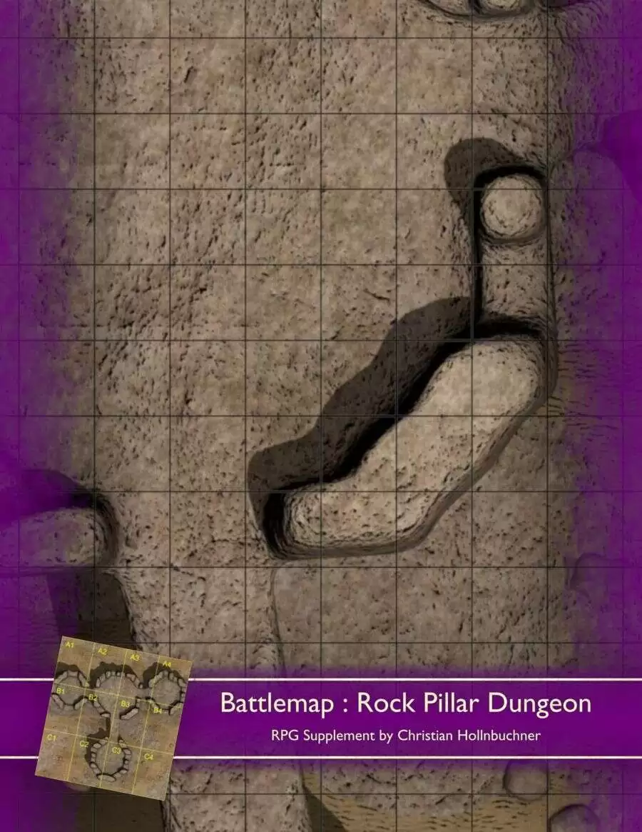 Battlemap : Rock Pillar Dungeon - Christian Hollnbuchner | Battlemaps ...