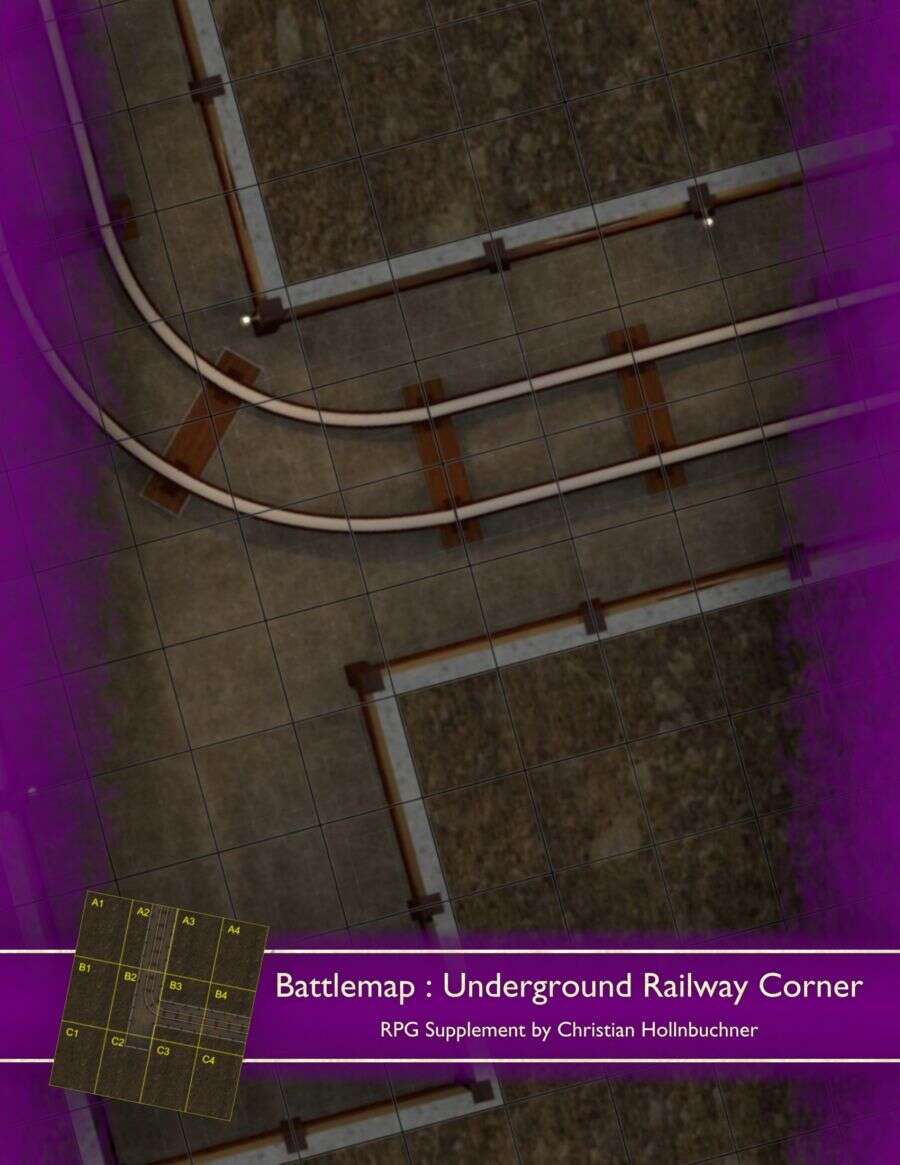 Battlemap : Underground Railway Corner - Christian Hollnbuchner ...