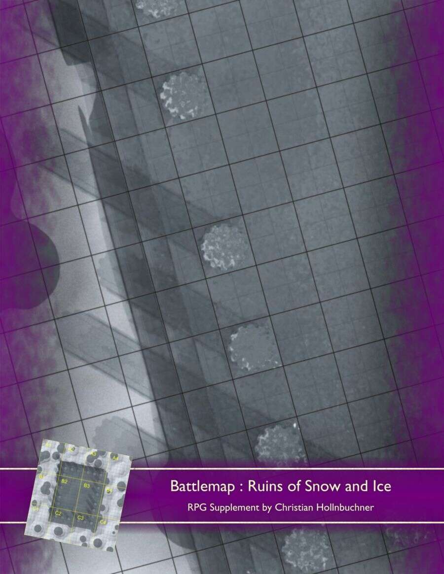 Battlemap : Ruins of Snow and Ice - Christian Hollnbuchner | Battlemaps ...