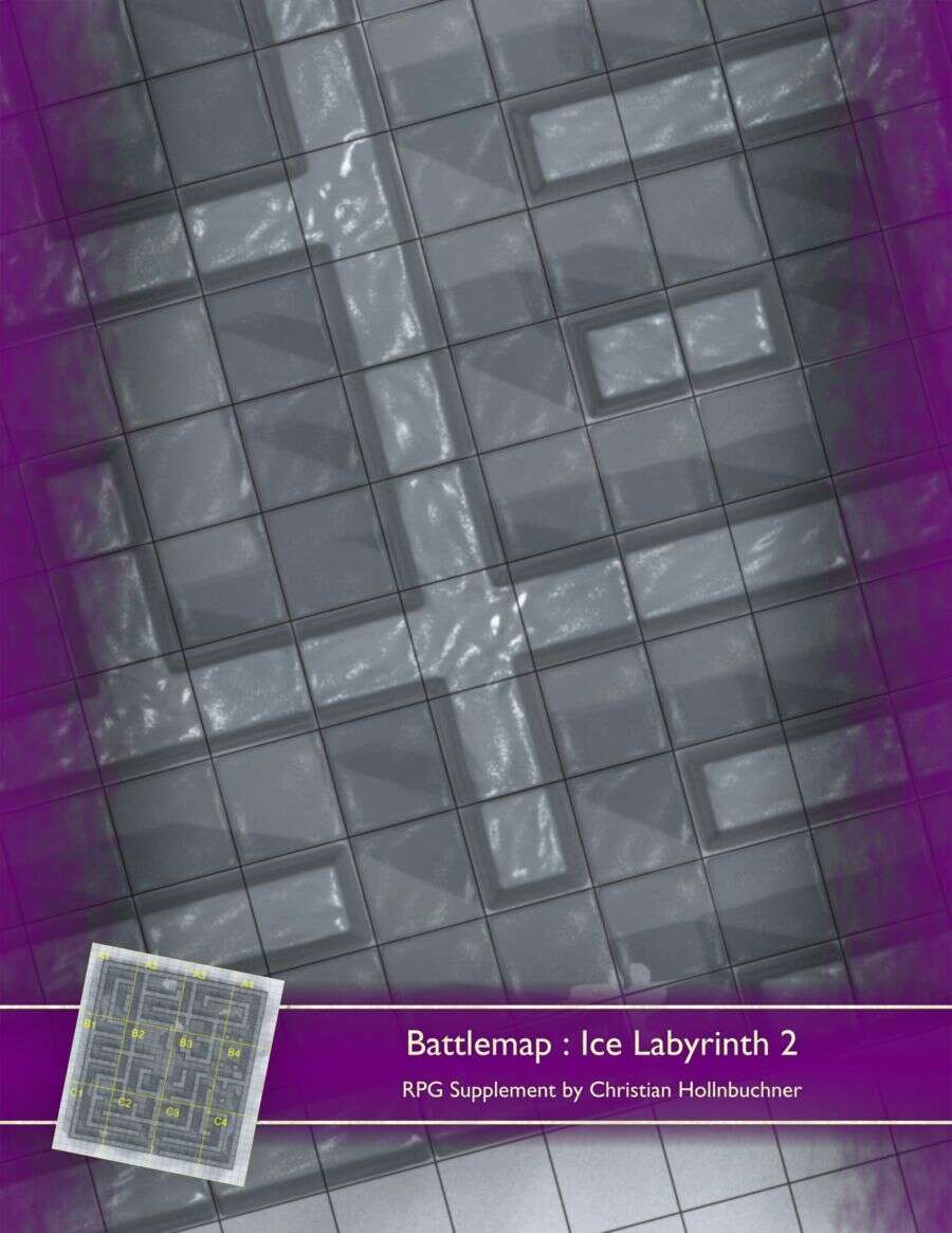 Battlemap : Ice Labyrinth 2 - Christian Hollnbuchner | Battlemaps ...
