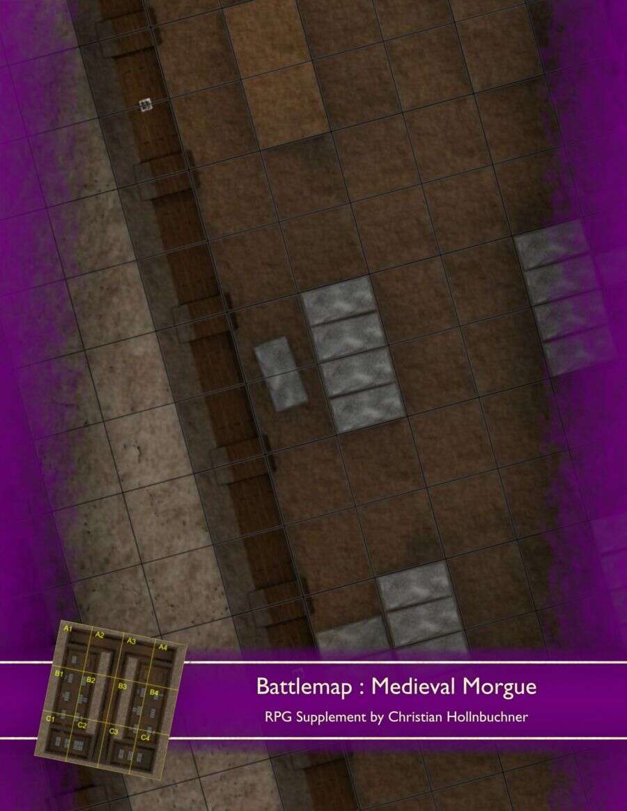 Battlemap : Medieval Morgue - Christian Hollnbuchner | Battlemaps ...