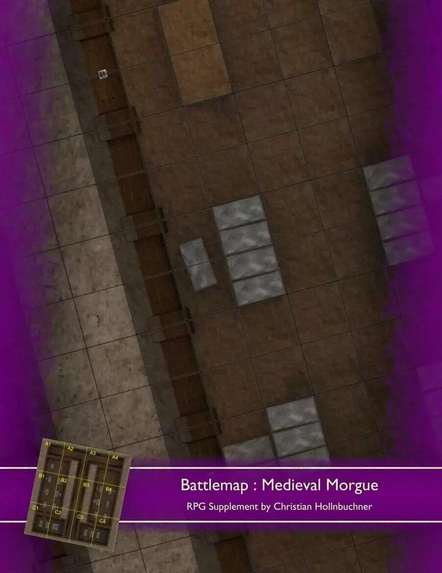 Battlemap : Medieval Morgue - Christian Hollnbuchner | Battlemaps ...