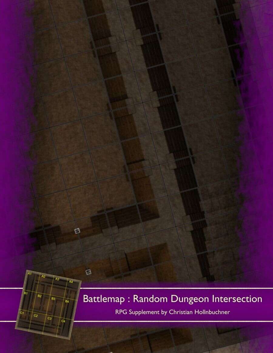 Battlemap : Random Dungeon Intersection - Christian Hollnbuchner ...