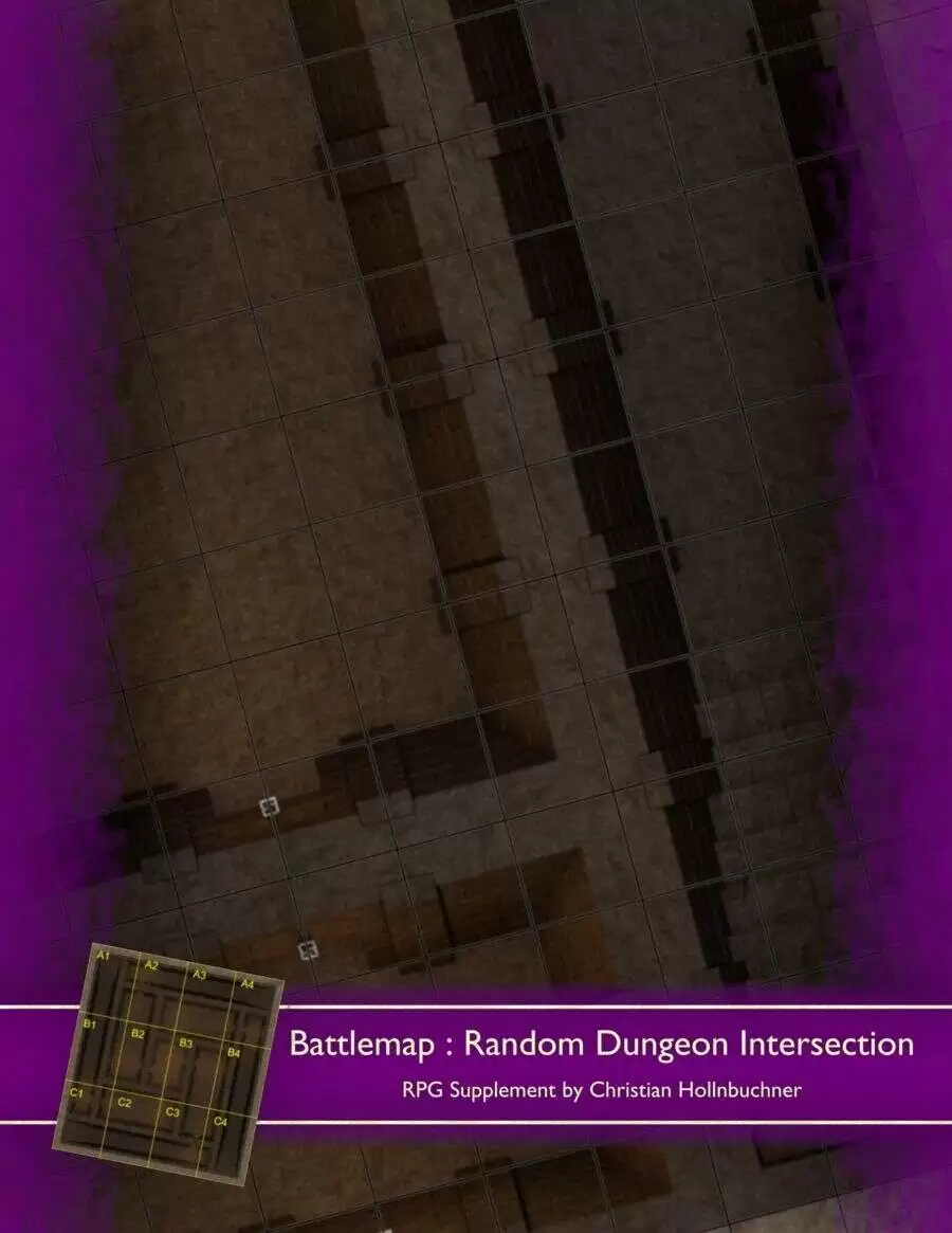 Battlemap : Random Dungeon Intersection - Christian Hollnbuchner ...