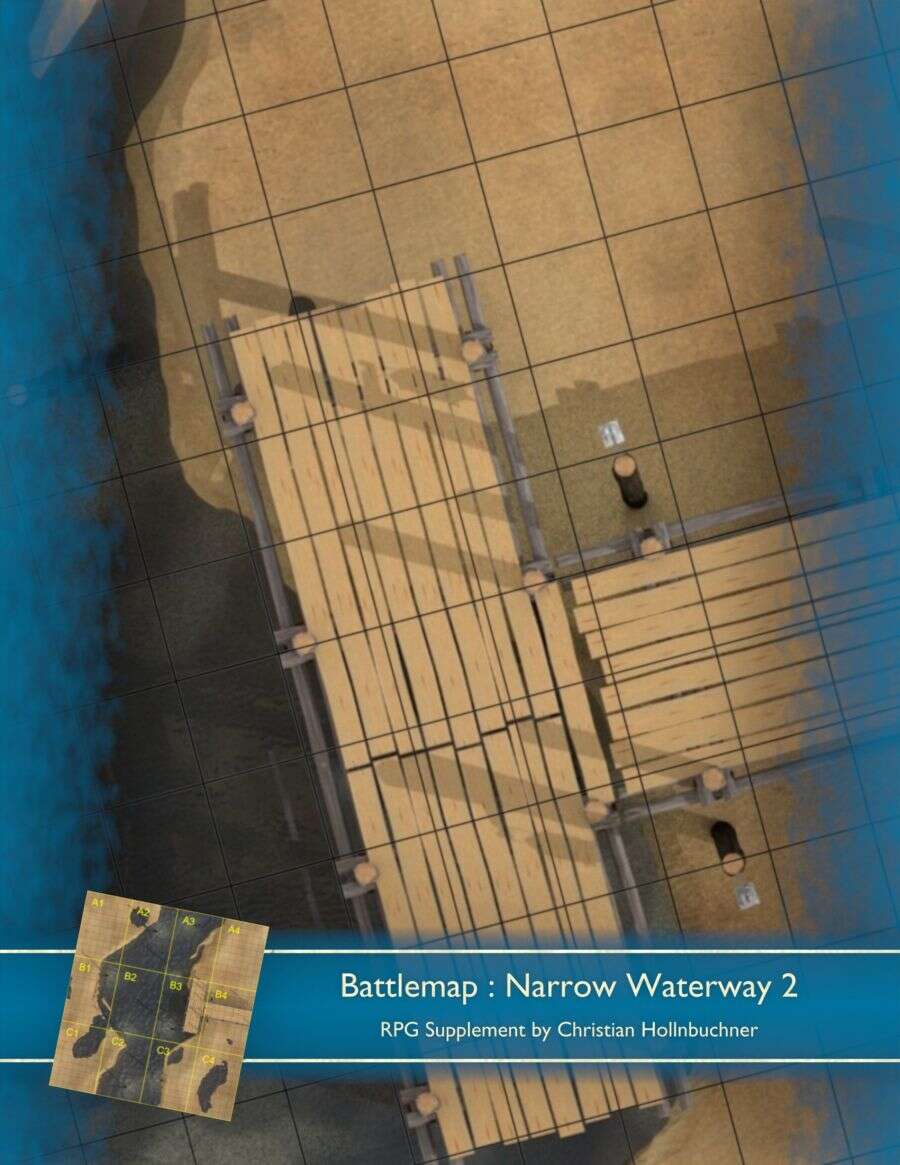 Battlemap : Narrow Waterway 2 - Christian Hollnbuchner | Battlemaps ...