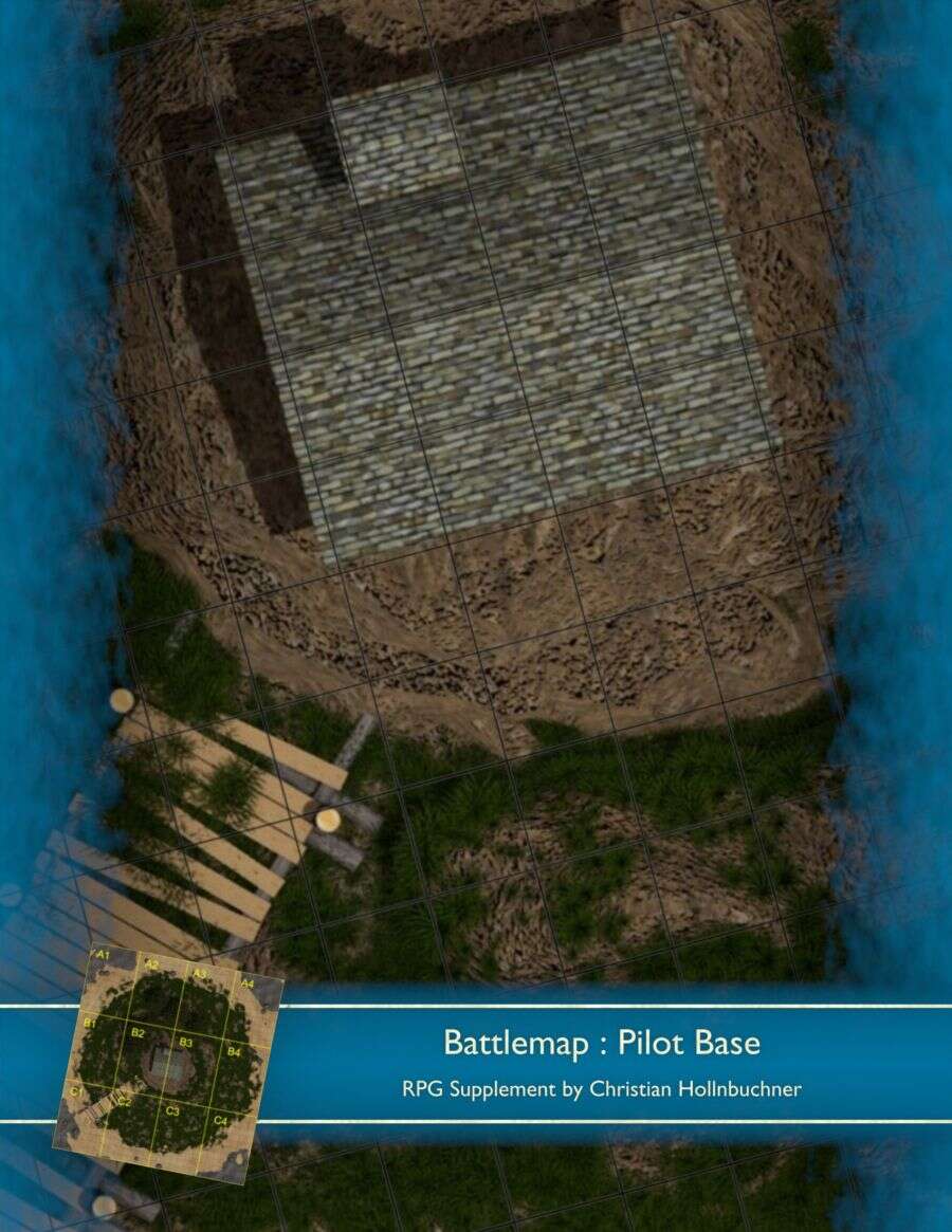 Battlemap : Pilot Base - Christian Hollnbuchner | Battlemaps | DriveThruRPG