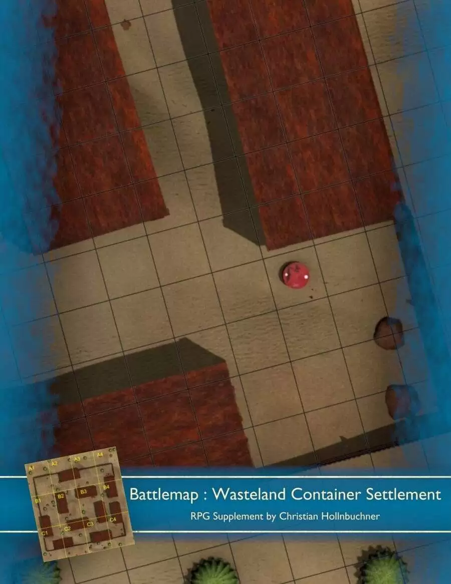 Battlemap : Wasteland Container Settlement - Christian Hollnbuchner ...