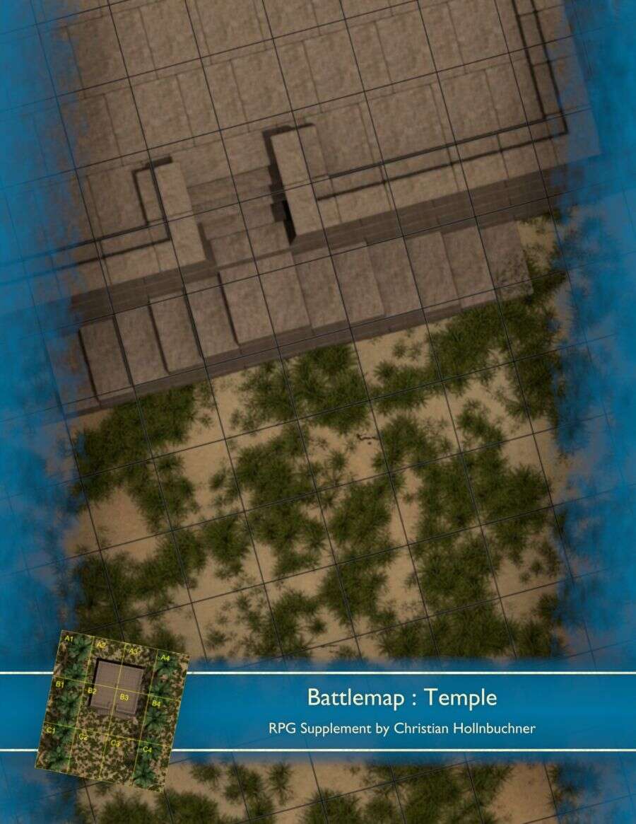 Battlemap : Temple - Christian Hollnbuchner | Battlemaps | DriveThruRPG
