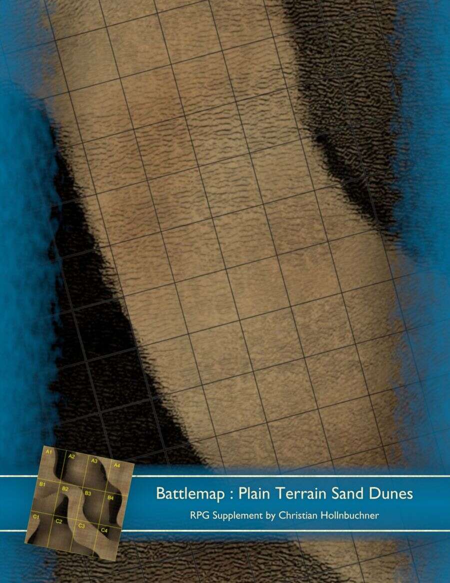 Battlemap : Plain Terrain Sand Dunes - Christian Hollnbuchner ...