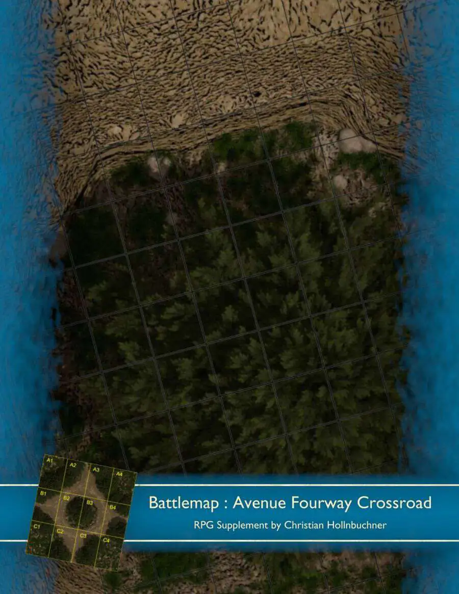 Battlemap : Avenue Fourway Crossroad - Christian Hollnbuchner ...