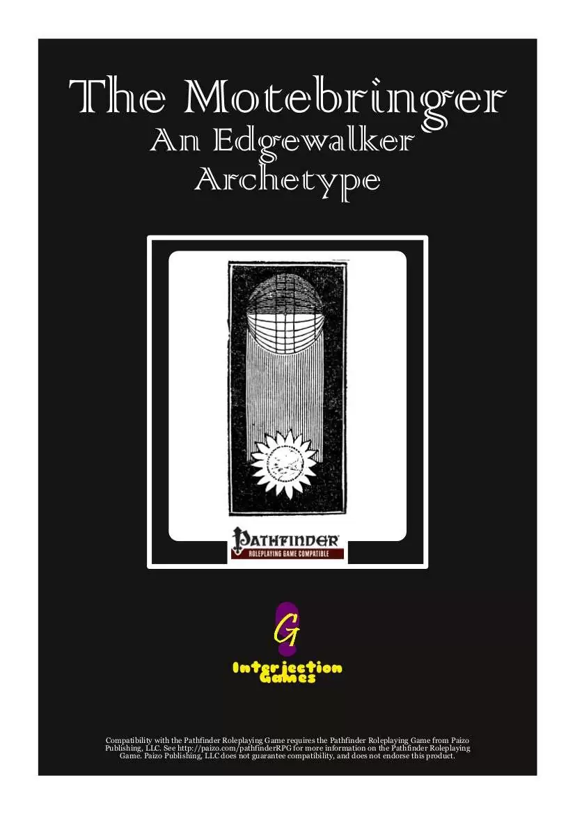 The Motebringer - An Edgewalker Archetype - Interjection Games ...