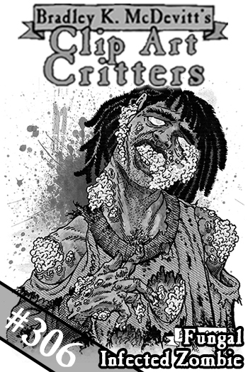 Clipart Critters 306 - Fungal Infected Zombie - Postmortem Studios ...