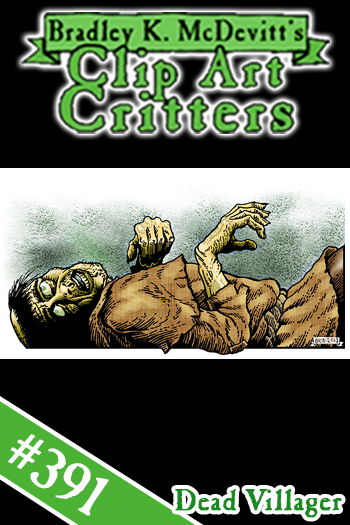 Clipart Critters 391 - Dead Villager - Postmortem Studios | Clipart ...
