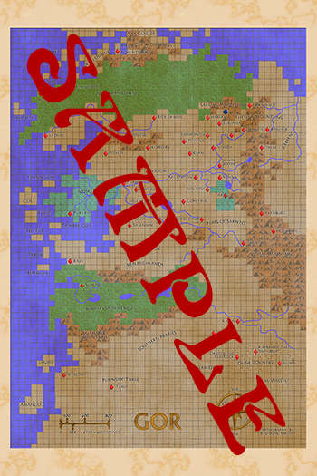 Map of Gor - Postmortem Studios | GOR | DriveThruRPG
