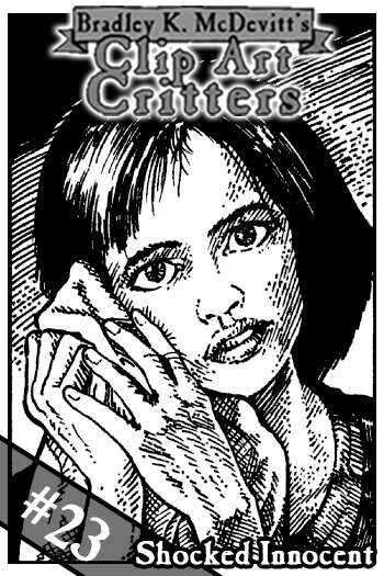 Clipart Critters 23 - Shocked Innocent - Postmortem Studios | Clipart ...
