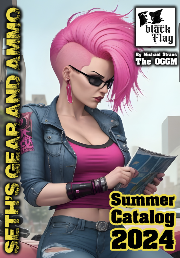 Seth's Gear and Ammo Summer Catalog 2024 - Postmortem Studios | OGL Stuff | Rags | DriveThruRPG