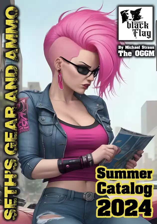 Seth's Gear and Ammo Summer Catalog 2024 - Postmortem Studios | OGL Stuff | Rags | DriveThruRPG