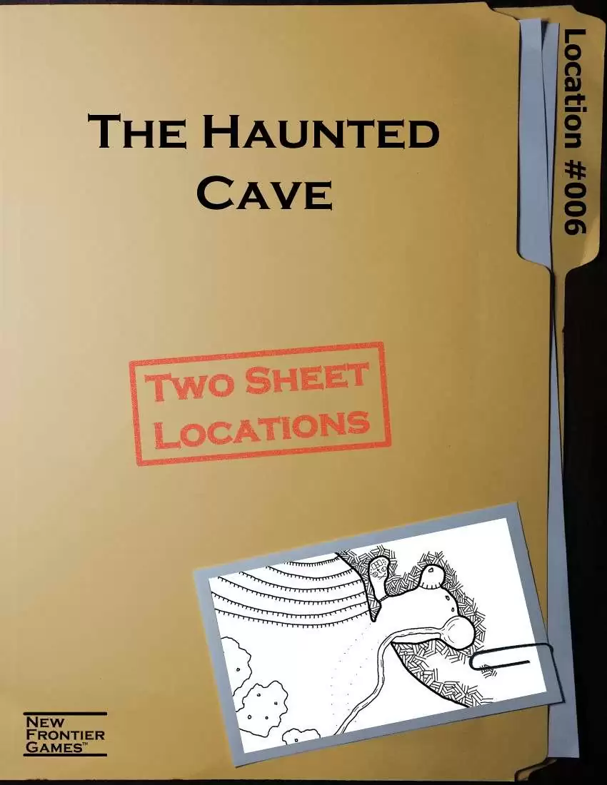 The Haunted Cave - New Frontier Games | Two Sheet Locations | DriveThruRPG