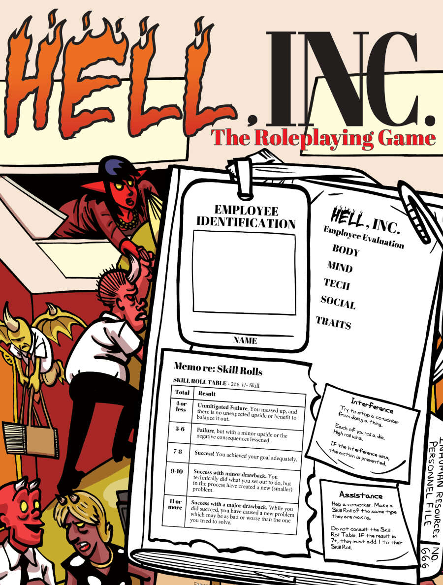 Hell, Inc. The RPG - Character Sheet Bundle - Rent-A-Thug Comics | DriveThruRPG